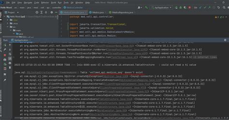 [dúvida] Falha Ao Enviar Dados De Requisição Para A Tabela Medicos Do Mysql Spring Boot 3