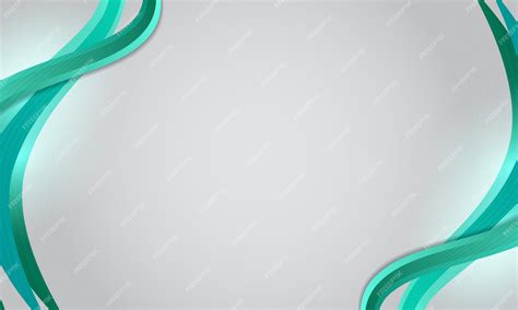 Premium Vector Vector Green Curve Frame Template Vector