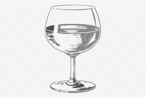 A Half Full Glass Of Water With A Half Full Glass Premium Ai Generated Vector