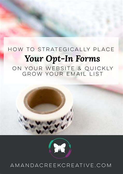 How To Strategically Place Your Opt In Forms On Your Website Quickly Grow Your Email List