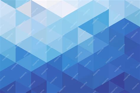Premium Vector Gradient Blue Background On Triangle Pattern Geometric Abstract Pixel Background