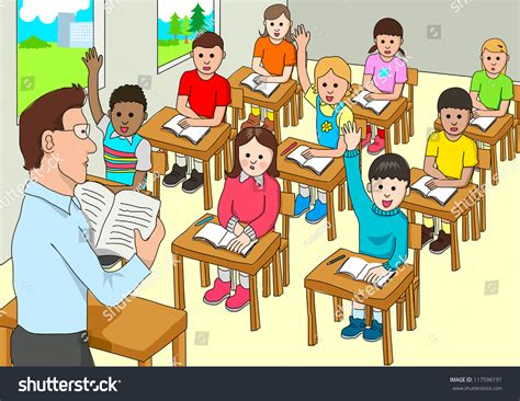 Cartoon Illustration Classroom Stock Illustration 117596191 Shutterstock Cartoon Illustration Classroom Stock Illustration 117596191 Shutterstock