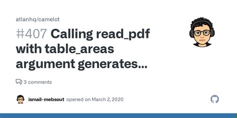 Calling Read Pdf With Table Areas Argument Generates Stream Flavor ValueError Min Arg