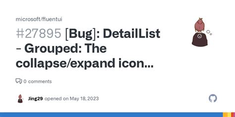 Bug Detaillist Grouped The Collapseexpand Icon Shown In Header Doesnt Match The Group