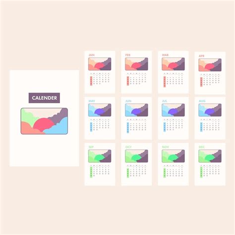 Premium Vector Calender