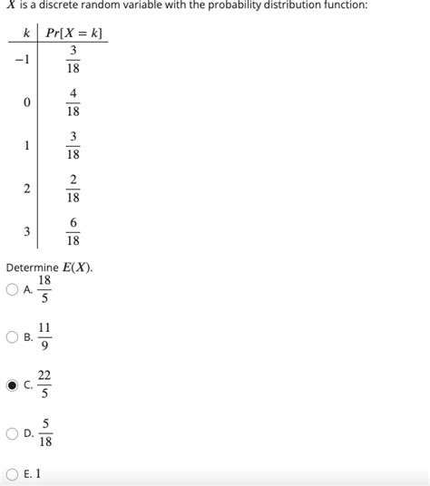 Solved X Is A Discrete Random Variable With The Probability Chegg Com