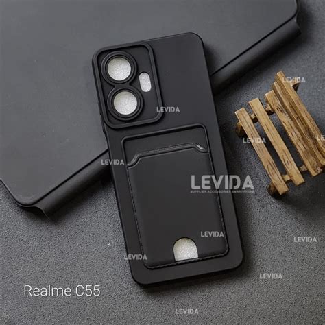 Jual Softcase Prokamera Silicon Matte Card Case Slot Kartu Case Realme C55 NFC Shopee Indonesia
