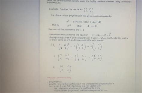 Solved Solve The Following Question Using Matlab Code Only