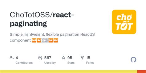 Github Chototossreact Paginating Simple Lightweight Flexible