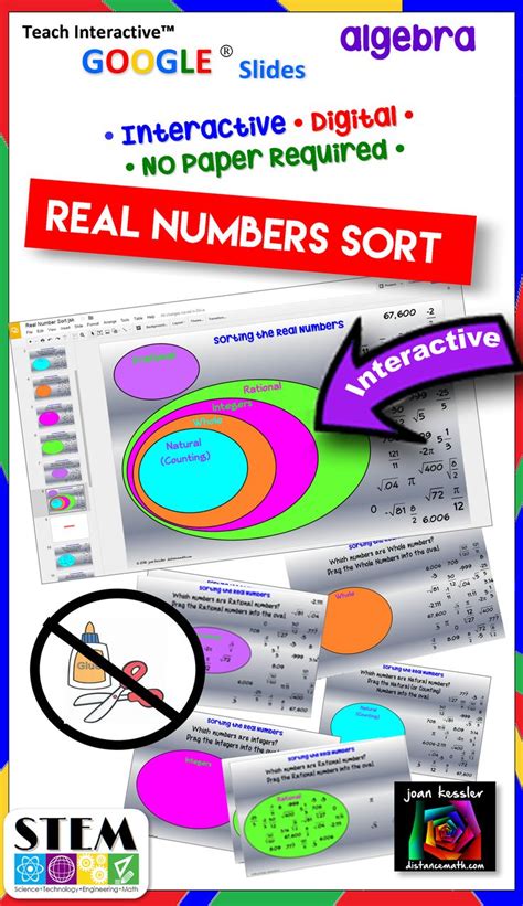 Real Numbers Sort Digital Activity With GOOGLE Slides Plus PRINTABLE Real Numbers Math Games