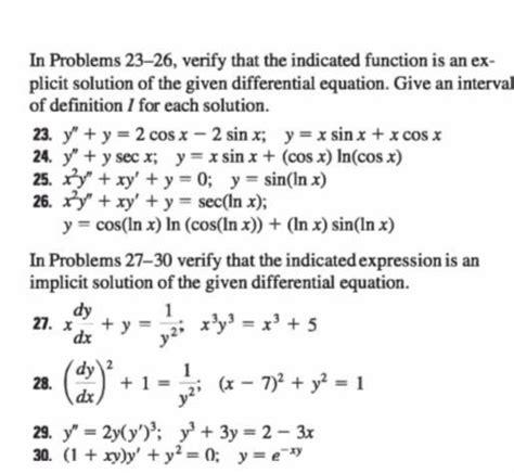 Solved In Problems 1 8 State The Order Of The Given