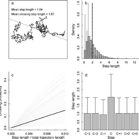Results From The Simulated Correlated Random Walks A Example Of A