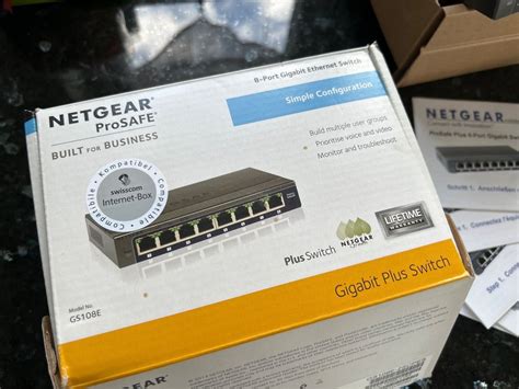 Netgear Prosafe Plus Port Gigabite Switch Gs E Gebraucht In Neukirch Egnach F R Chf