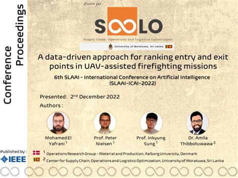 Center For Supply Chain Operations And Logistics Optimization