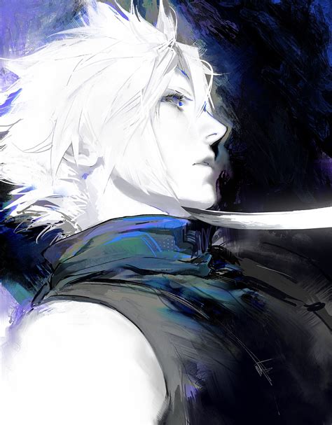 Cloud Strife Final Fantasy Final Fantasy Vii Final Fantasy Vii Remake Absurdres Commentary