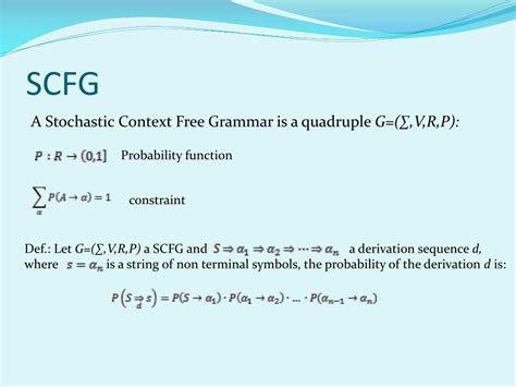 Ppt Stochastic Context Free Grammar Powerpoint Presentation Free Download Id6734649