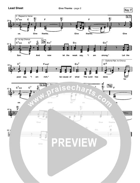 Give Thanks Sheet Music Pdf Don Moen Praisecharts