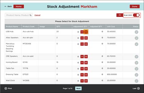 Stock Adjustment Workflow