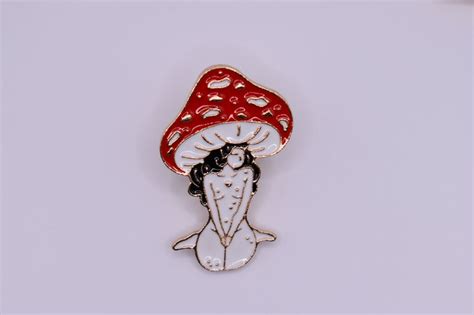 Sexy Mushroom Lady Pins Etsy