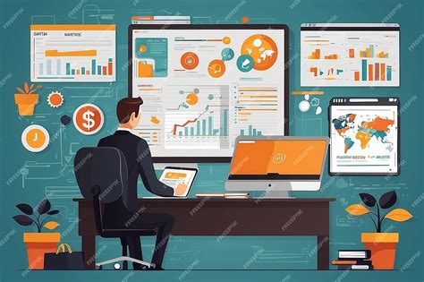 Premium Photo Business Man Planning Digital Marketing Programming