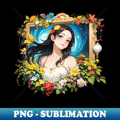Happy And Proud Anime Girl Portrait Artistic Sublimation D Inspire