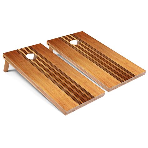 Cornhole Boards Set Retro Wood Design Includes 8 Corn Filled Bags Etsy