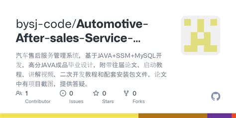 Github Bysj Code Automotive After Sales Service Management System Java Ssm Mysql