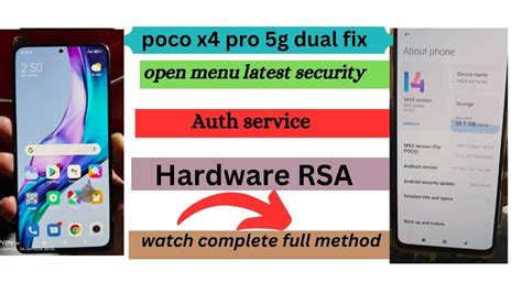 Poco X4 Pro 5g Dual Sim Fix Hardware Modification Rsa Auth Flashing