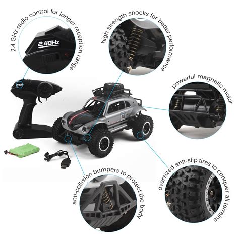Rc Beetle Truck 23 2 4ghz 1 14 Scale High Speed 46km H Electric Rechargeable Radio Controlled