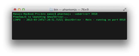Getting Started With Ghostdriver And Phantomjs Assert Selenium