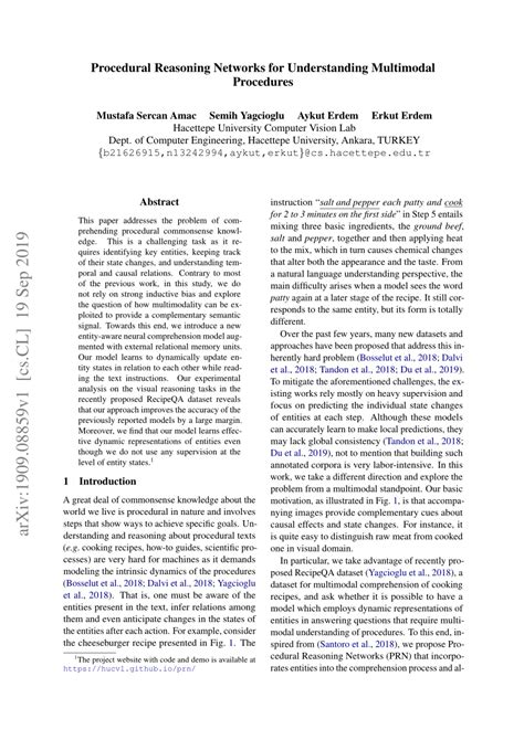Pdf Procedural Reasoning Networks For Understanding Multimodal Procedures