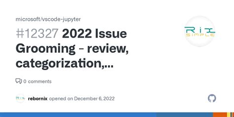 2022 Issue Grooming Review Categorization Assignment · Issue 12327 · Microsoft Vscode