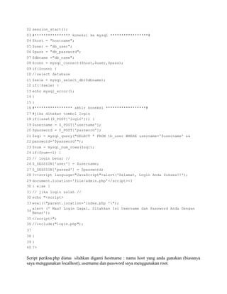 Script Login Form Php PDF