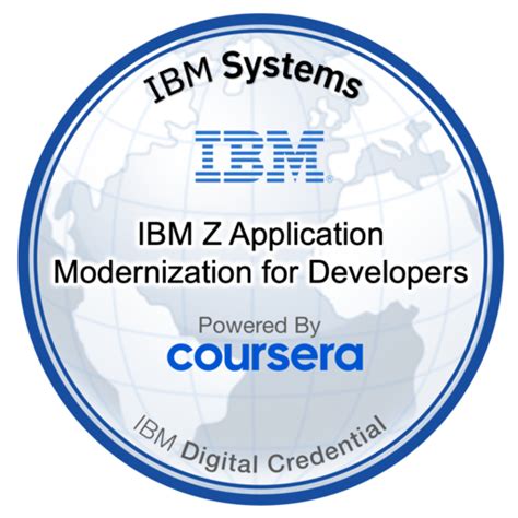 IBM Z Application Modernization For Developers Credly