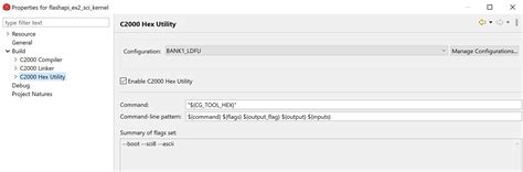 Ccstms320f280049c Generating Binary For Application C2000 Microcontrollers Forum C2000™︎