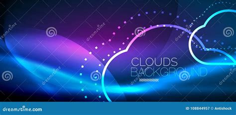 Vector Cloud Computing Storage Concept Stock Vector Illustration Of