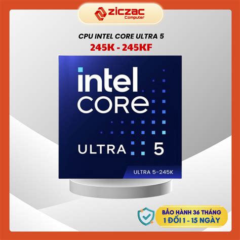 Chính Hãng Cpu Intel Core Ultra 5 245k 245kf 14c 14t Turbo 52ghz