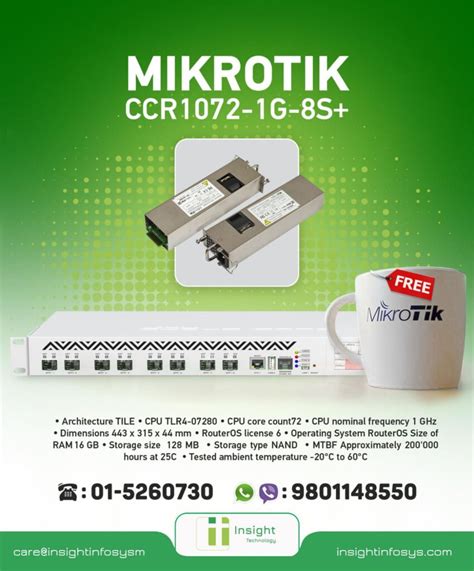 Mikrotik CCR1072 1g 8s In Nepal Insight Infosys