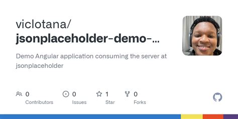 Github Viclotanajsonplaceholder Demo App Demo Angular Application Consuming The Server At