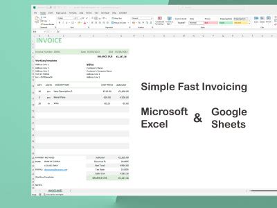 Simple Invoice Excel Template Structuraldetails Store