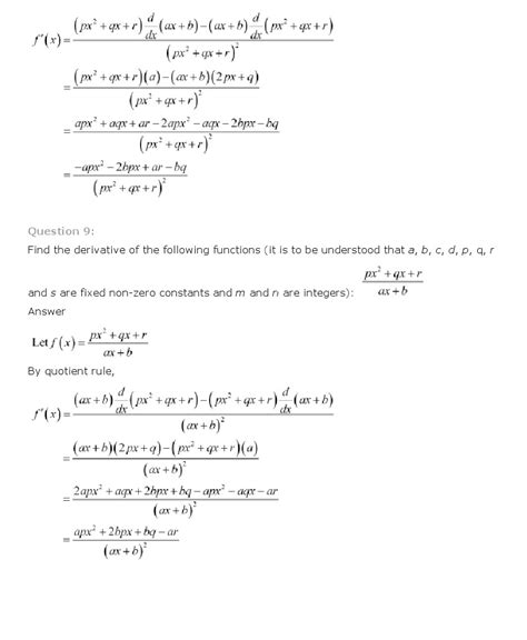 Maths Ch 13 Limits And Derivatives Class 11 Ncert Solutions