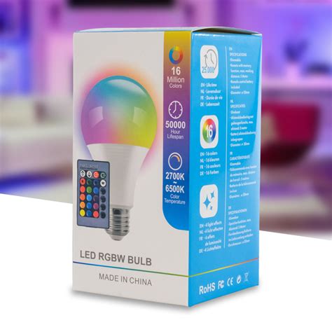 Taffled Lampu Bohlam Rgb W E Dengan Remote Control B White Jakartanotebook Com