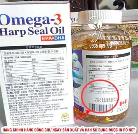 Omega 3 Harp Seal Oil 1000mg Tinh Dầu Hải Cẩu 300 Viên
