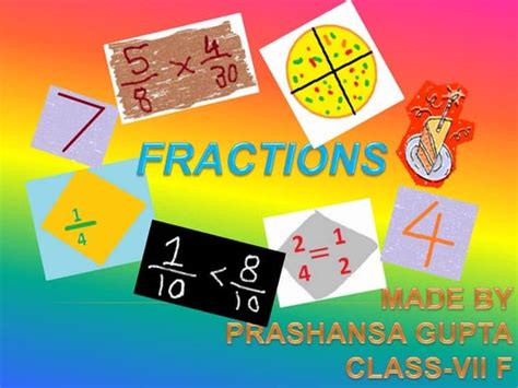 Fractions Row 1 Pages