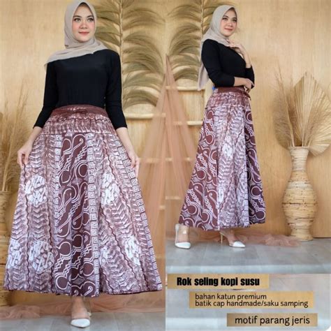 Skirt Lilit Monochrome Batik Condition Uniform Party Shopee Philippines