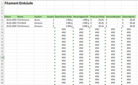 Excel Tabelle Oder Liste Verwenden Microsoft Microsoft Excel Buchhaltung