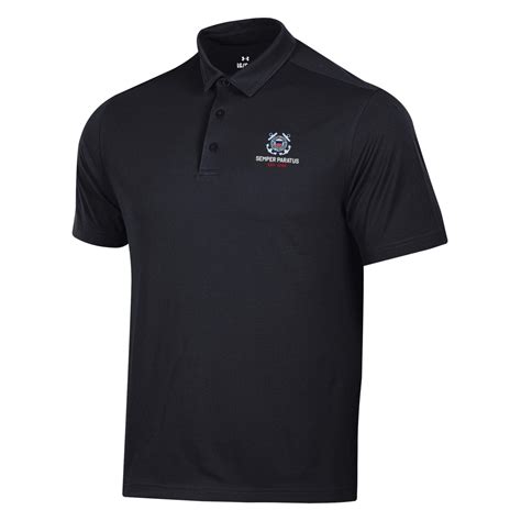 Coast Guard Under Armour Mens T2g Pique Short Sleeve Polo Shirt Shopcgx