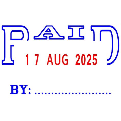 Paid Stamp With Date