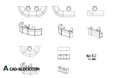 Curved Reception Desk Cad Block Brought To You By Complete Kitchens And More