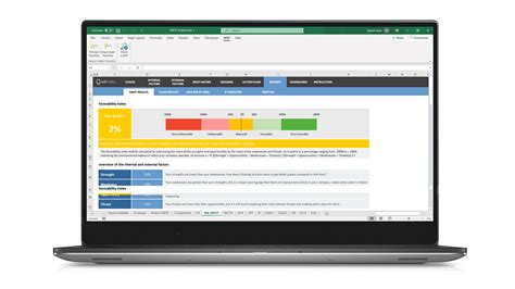 SWOT Analysis Excel Spreadsheet Template LUZ Templates